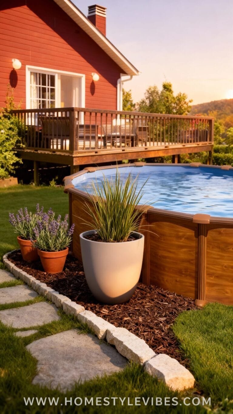 DIY Above Ground Pool Landscaping Ideas: 5 Affordable Ways to Make Your ...